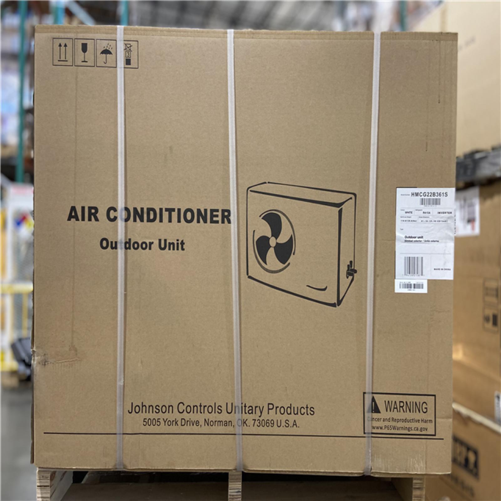 DALLAS LOCATION - JOHNSON CONTROLS 3 Ton 16 SEER2 (R-410A) Horizontal ...